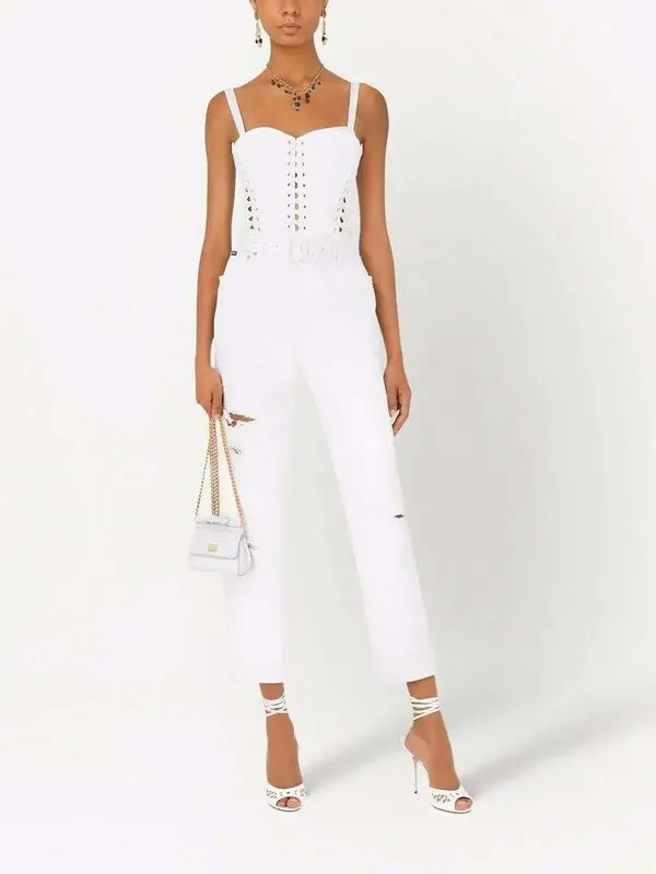 Dolce & Gabbana Gabardine Bustier Top