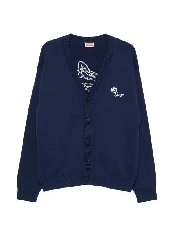 Kenzo Floral Embroidered Cardigan