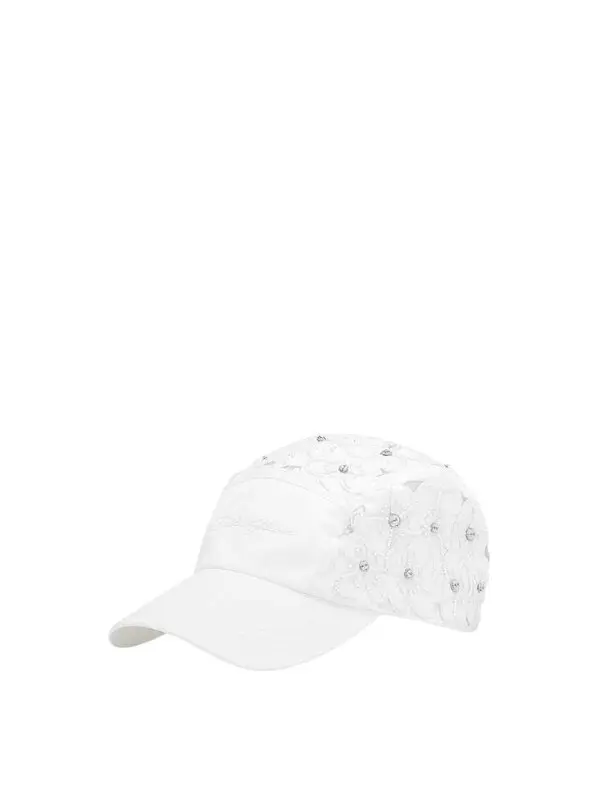 Dolce & Gabbana Drill Baseball Cap With Rhinestones