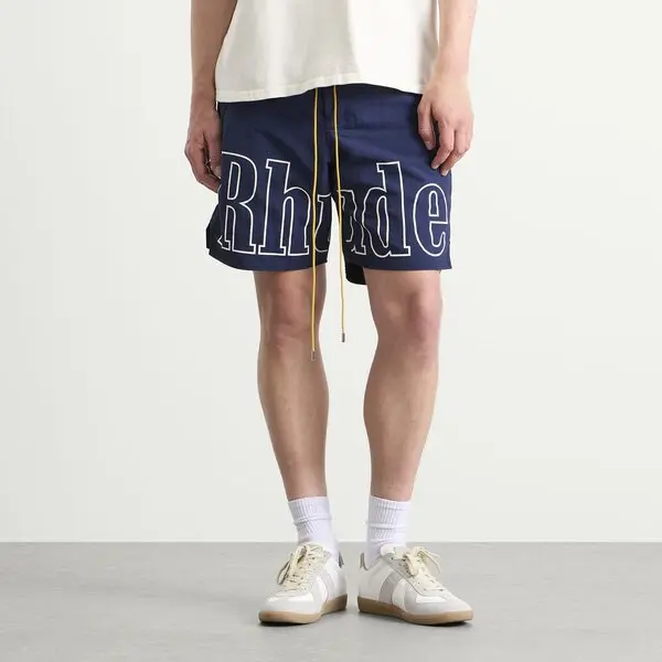 Rhude Logo Drawstring Shorts