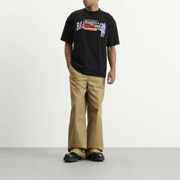Balenciaga Bumper Stickers T-shirt - Black