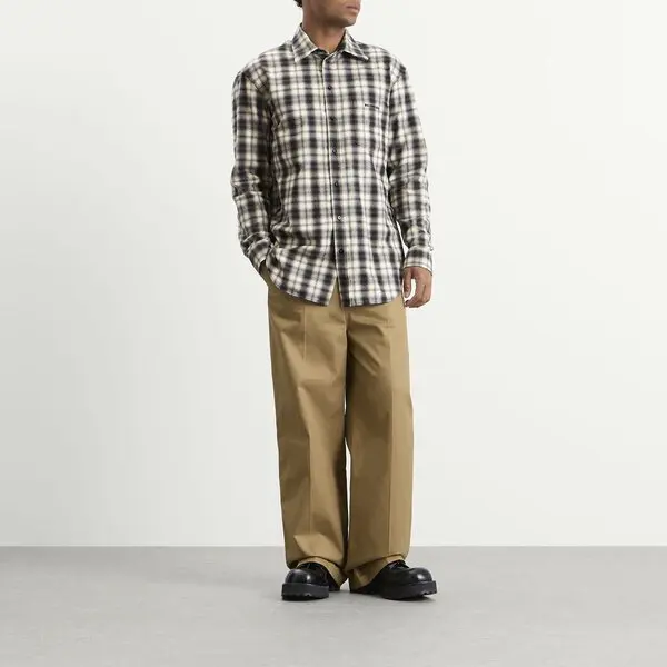 Balenciaga Regular Fit Check Flannel Shirt