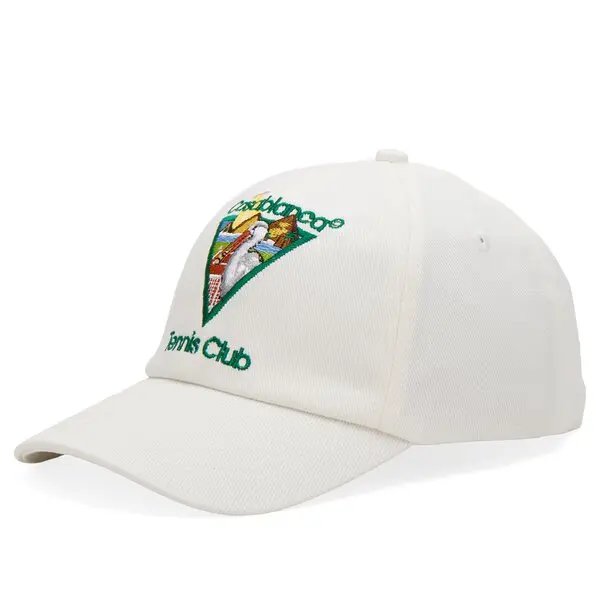 Casablanca Pyramid Abduction Tennis Cap - White