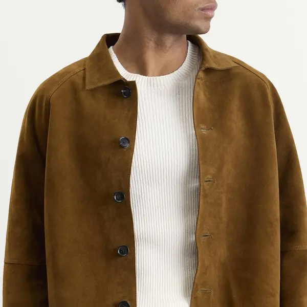 Studio Nicholson Bowe Suede Overshirt