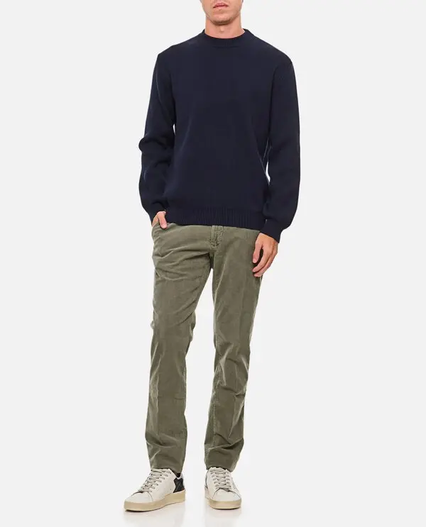 GOLDEN GOOSE Crew-neck Sweatshirt With Applied Patch Detail