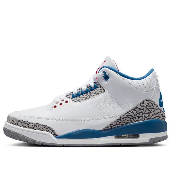 JORDAN 3 Retro 'true Blue - White/varsity Red/true Blue