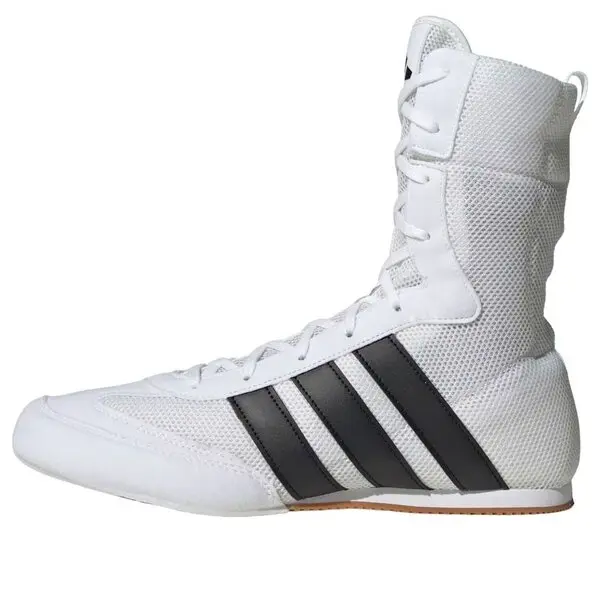 Adidas Box Hog Classic High-top Sneakers - Cloud White/core Black/cloud White