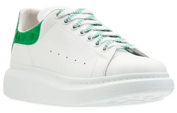 Alexander McQueen Oversized Sneaker 'white Green Crocodile