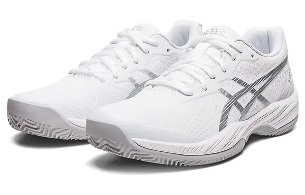 Asics Gel-game 9 Clay Oc Athletic Sneakers - White Silver