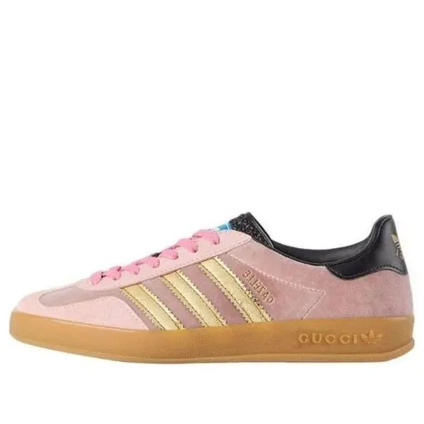 Adidas X Gucci Gazelle Sneakers - Pink/yellow/black