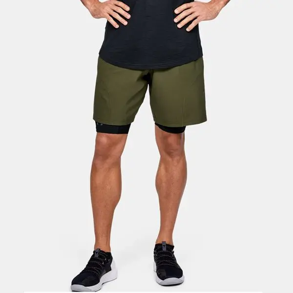 Under Armour Project Rock Unstoppable Shorts - Olive Green