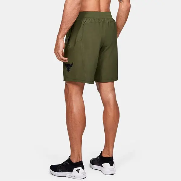 Under Armour Project Rock Unstoppable Shorts - Olive Green