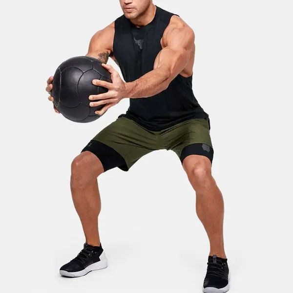 Under Armour Project Rock Unstoppable Shorts - Olive Green