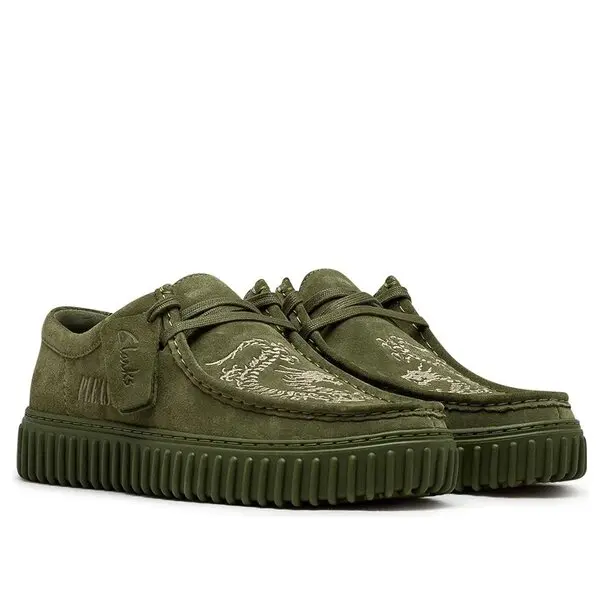 Clarks X Pleasures Torhill Low Suede Sneakers