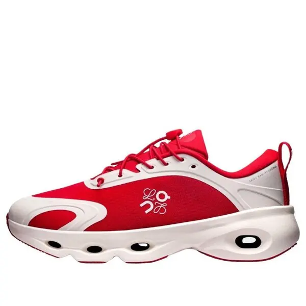 On X Loewe Cloudsolo Sneakers - Red/eggshell