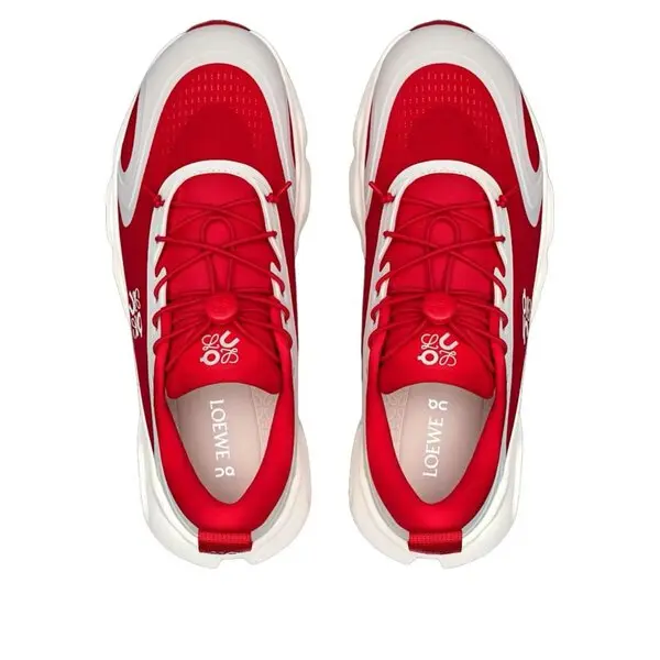 On X Loewe Cloudsolo Sneakers - Red/eggshell