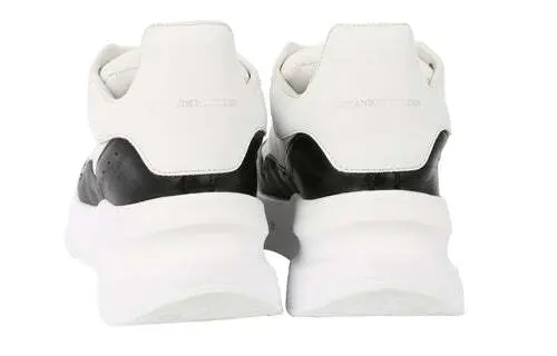 Alexander McQueen Oversized Runner In Nappa Calf Leather 'white Black