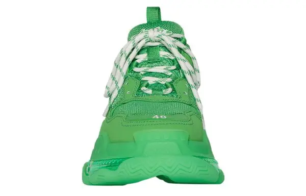Balenciaga Triple S Clear Sole Sneakers - Green/white