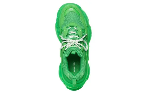 Balenciaga Triple S Clear Sole Sneakers - Green/white