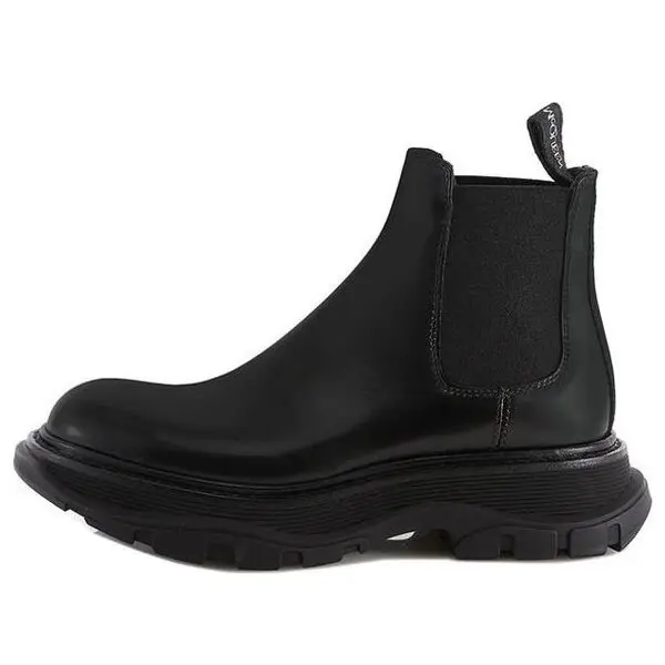 Alexander McQueen Leather Chelsea Boots