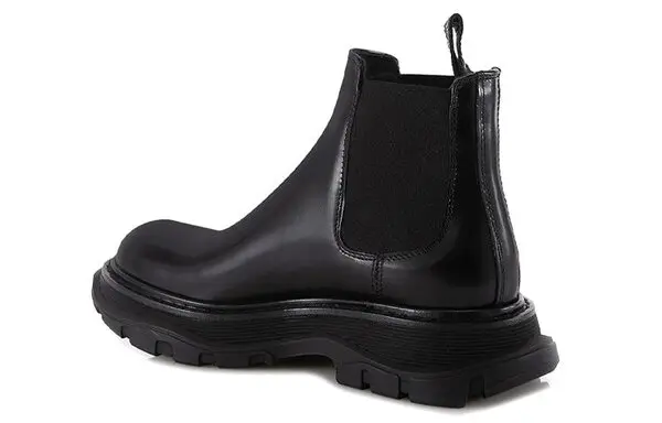 Alexander McQueen Leather Chelsea Boots