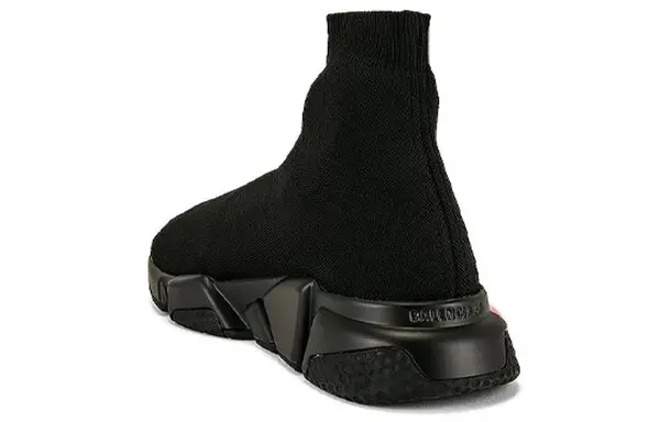 Balenciaga Speed 2.0 Knit Sneakers With Red Graffiti Detailing