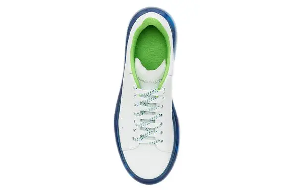 Alexander McQueen Oversized Sneaker With Transparent Sole - White/blue/green