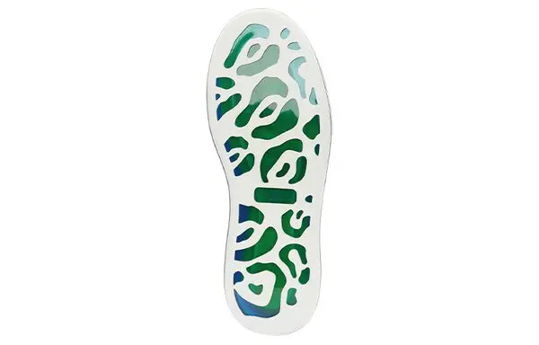 Alexander McQueen Oversized Sneaker With Transparent Sole - White/blue/green