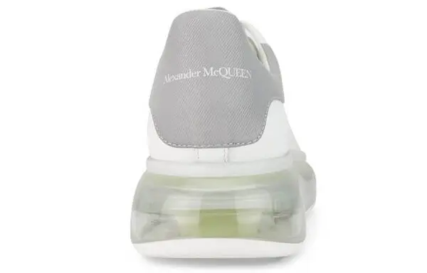 Alexander McQueen Oversized Sneaker 'transparent Sole White Gunmetal