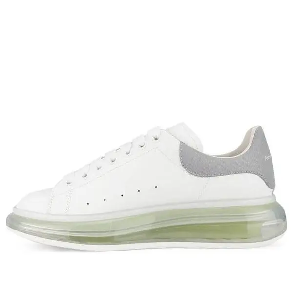 Alexander McQueen Oversized Sneaker With Transparent Sole - White/grey