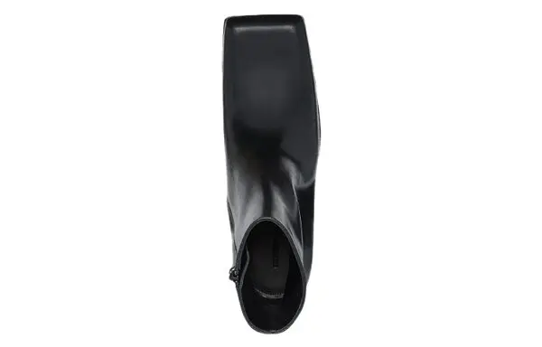 Balenciaga Square Toe Leather Ankle Boots