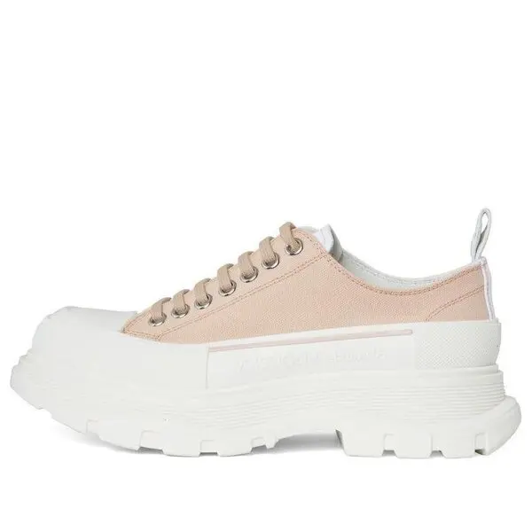 Alexander McQueen Tread Slick Lace Up Sneakers - Pink/white