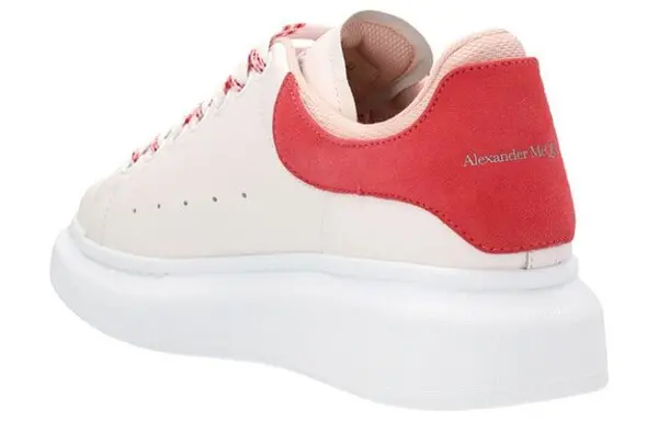 Alexander McQueen Oversized Low-top Sneakers - Beige/red