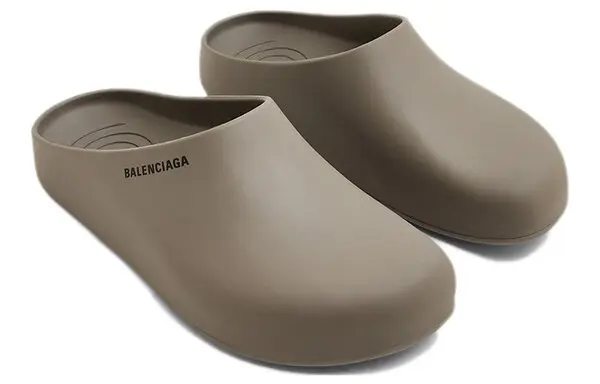 Balenciaga Pool Closed Slide 'medium Grey