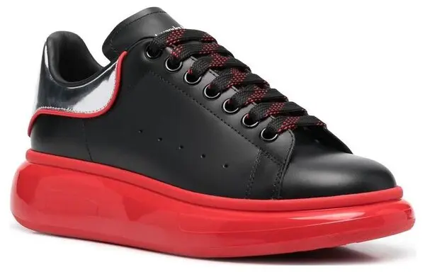Alexander McQueen Oversized Sneaker 'black Silver Lust Red