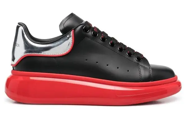 Alexander McQueen Oversized Sneaker - Black/silver/lust Red