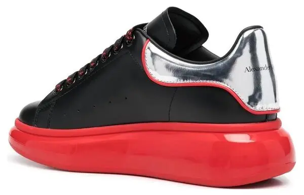 Alexander McQueen Oversized Sneaker - Black/silver/lust Red