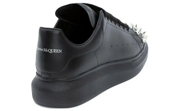 Alexander McQueen Studded Leather Sneakers - Black