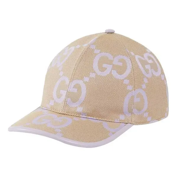 Gucci Jumbo Gg Baseball Hat - Beige/lilac