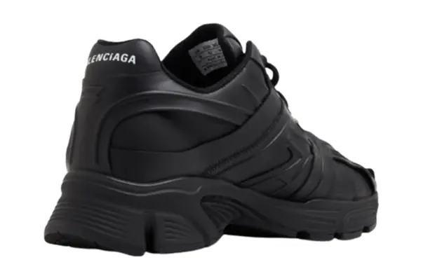 Balenciaga Phantom Leather Sneakers - Black