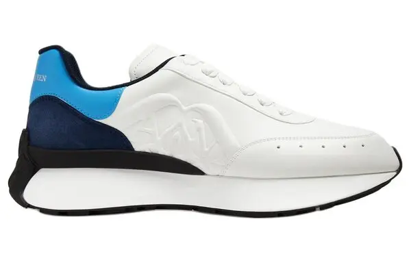 Alexander McQueen Sprint Runner Sneakers 'white Black Blue