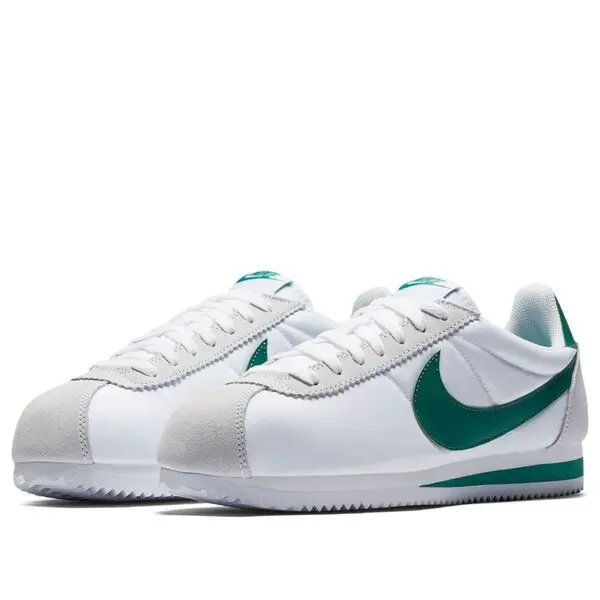 Nike Classic Cortez Nylon Sneakers - White/green