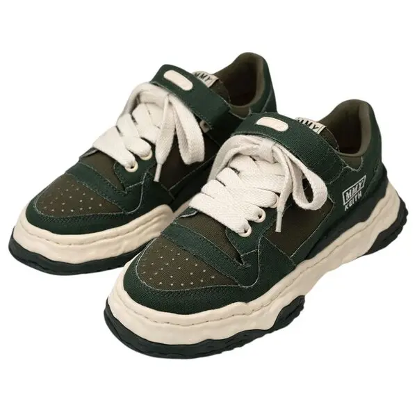 Mihara Yasuhiro Keith Og Sole Canvas Low Top Sneakers - Green