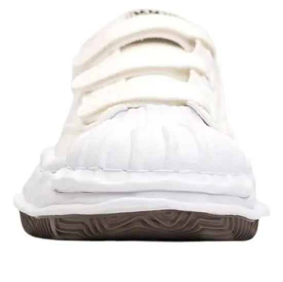 Mihara Yasuhiro Blakey Og Sole Canvas Low Top Sneakers With Velcro Fastening - White