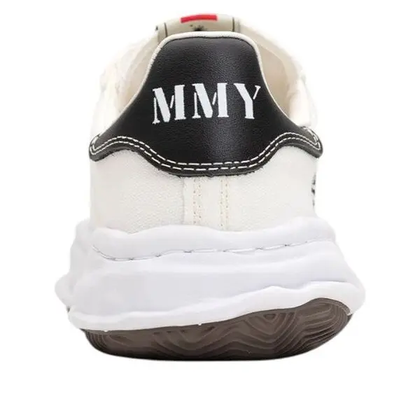 Mihara Yasuhiro Blakey Og Sole Canvas Low Top Sneakers With Velcro Fastening - White