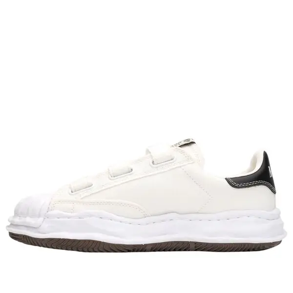 Mihara Yasuhiro Blakey Og Sole Canvas Low Top Sneakers With Velcro Fastening - White