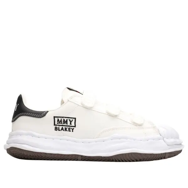 Mihara Yasuhiro Blakey Og Sole Canvas Low Top Sneakers With Velcro Fastening - White