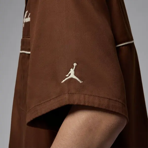 JORDAN X Solefly Barista Shirt 'baroque Brown