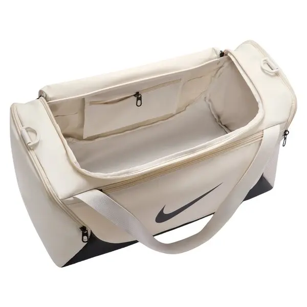 Nike Brasilia 40l Small Duffel Bag 'light Bone Black