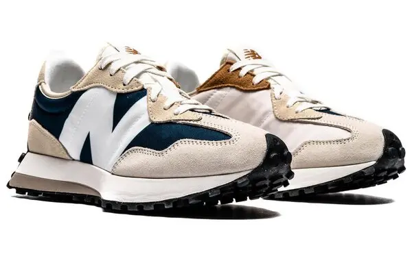 NEW BALANCE 327 Sneakers - Cream/blue